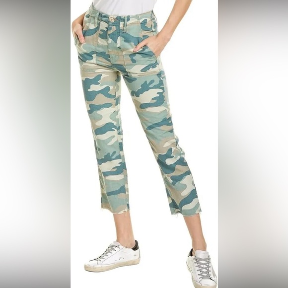 MOTHER | Jeans | Mother Denim The Shaker Camo Crop Straight Ankle Pants ...